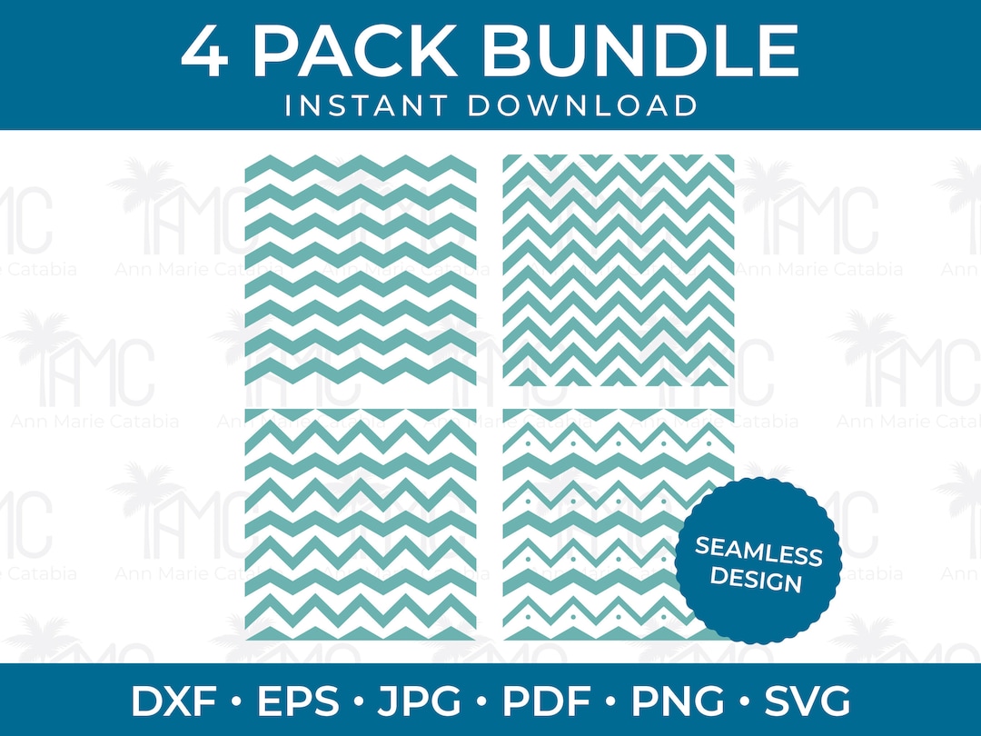 Seamless Chevron Pattern SVG, Chevron Texture Background, Teal Zig Zag ...