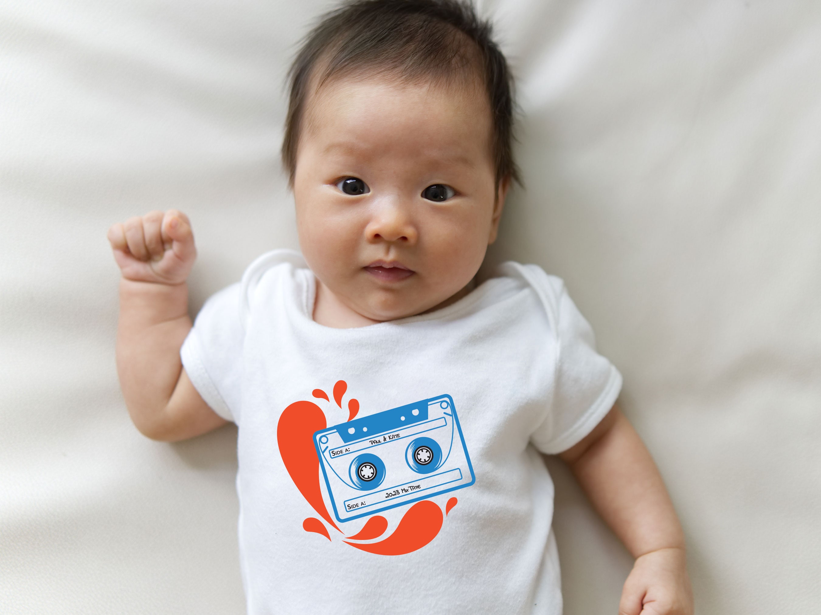 Baby Mix Tape SVG | Customize With Names and Date | Personalization ...