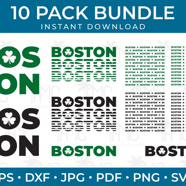 Boston Svg - Etsy