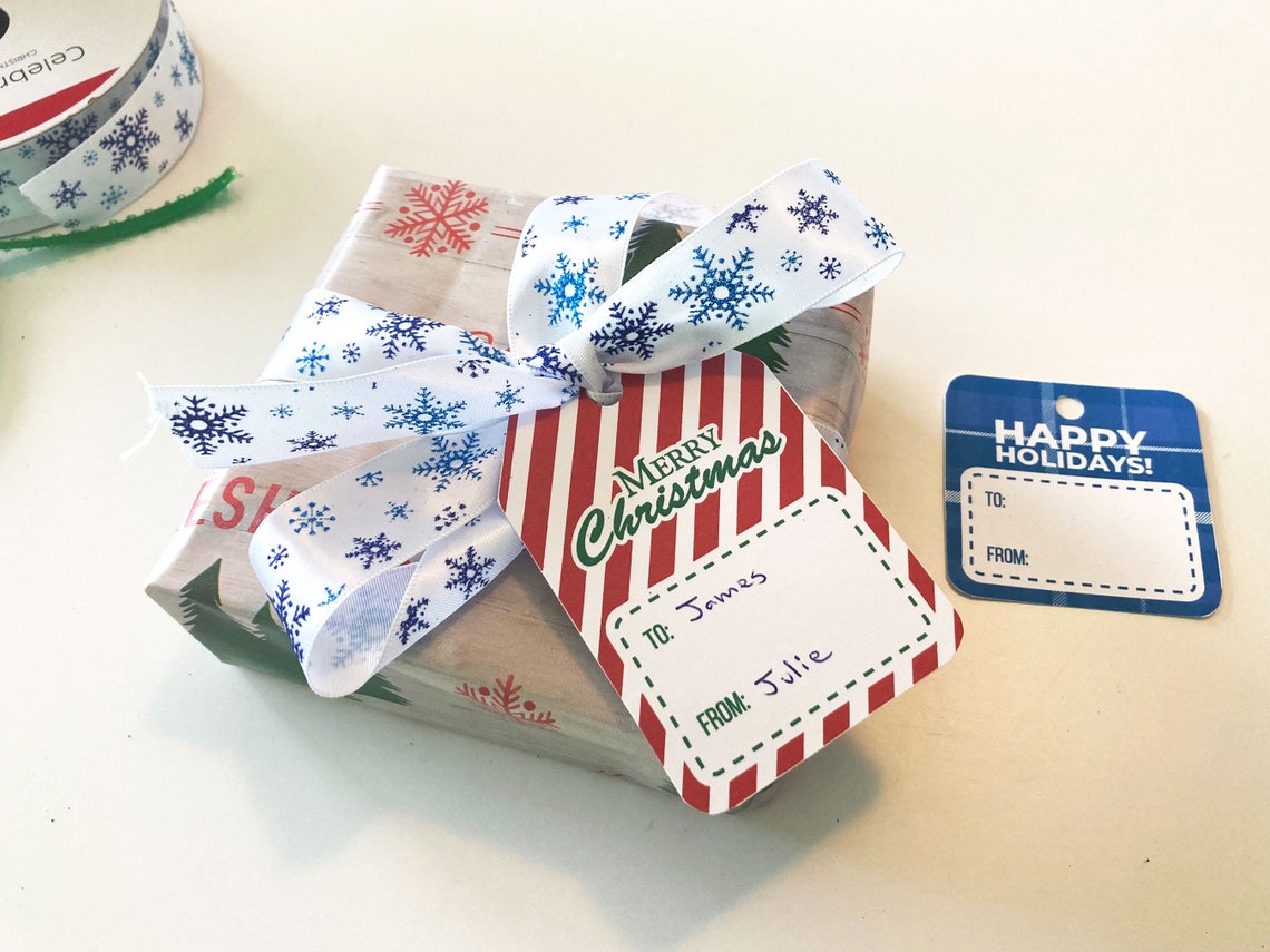 Holiday Gift Tags | Christmas Gift Tags SVG | Gift Wrapping Tags | SVG ...