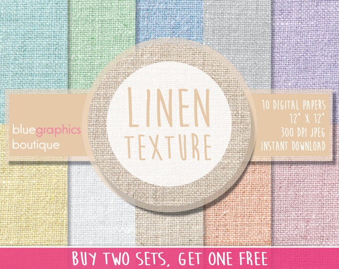 LINEN TEXTURE Digital Paper, Buy 2 Get 1 Free, Free Commercial Use for ...