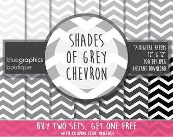 Gray Digital Paper Pack Shades of Gray Scrapbook Paper Pack - Etsy