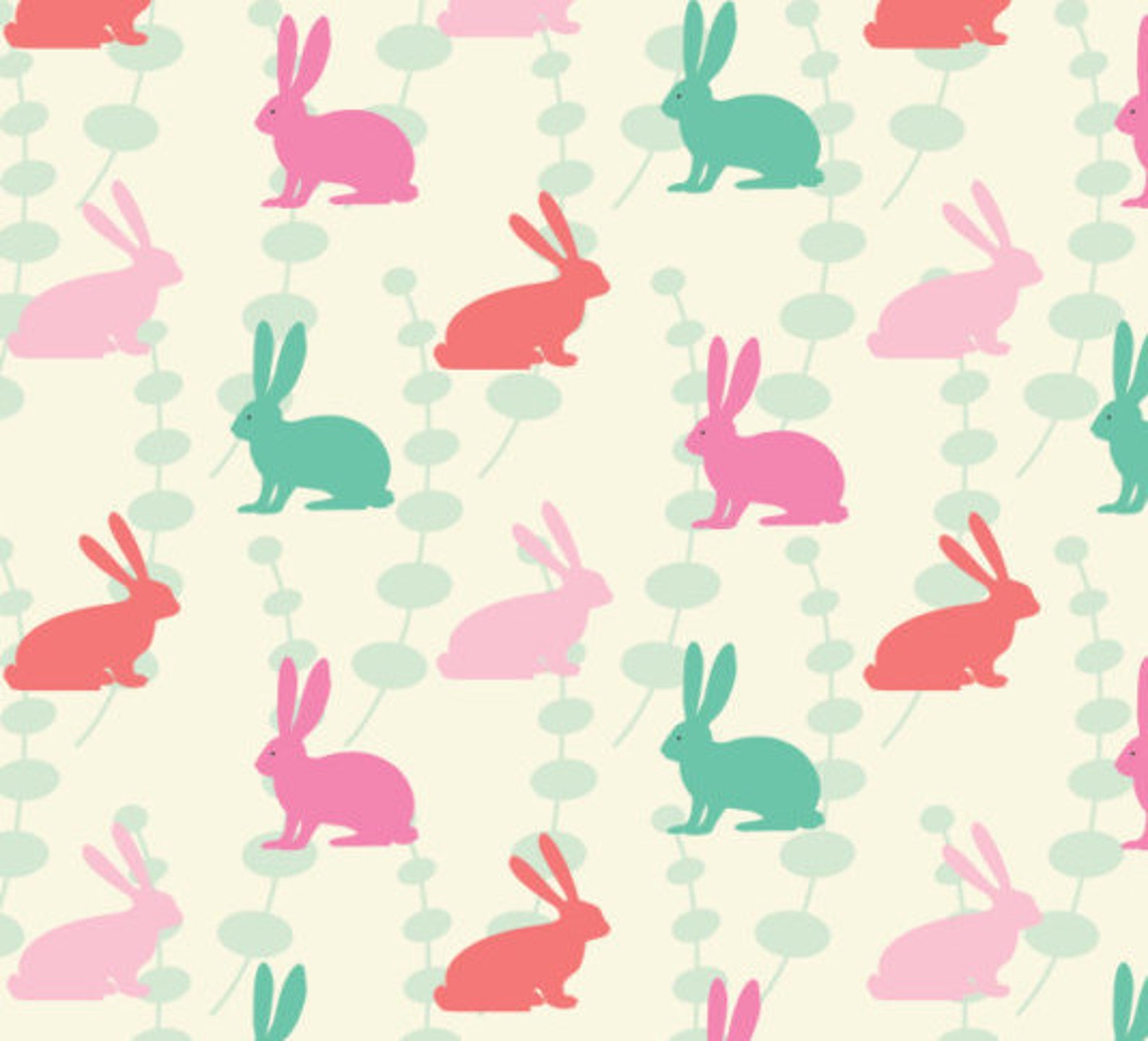 EASTER BUNNIES Digital Paper, Buy 2 Get 1 Free, Free Commercial Use for ...