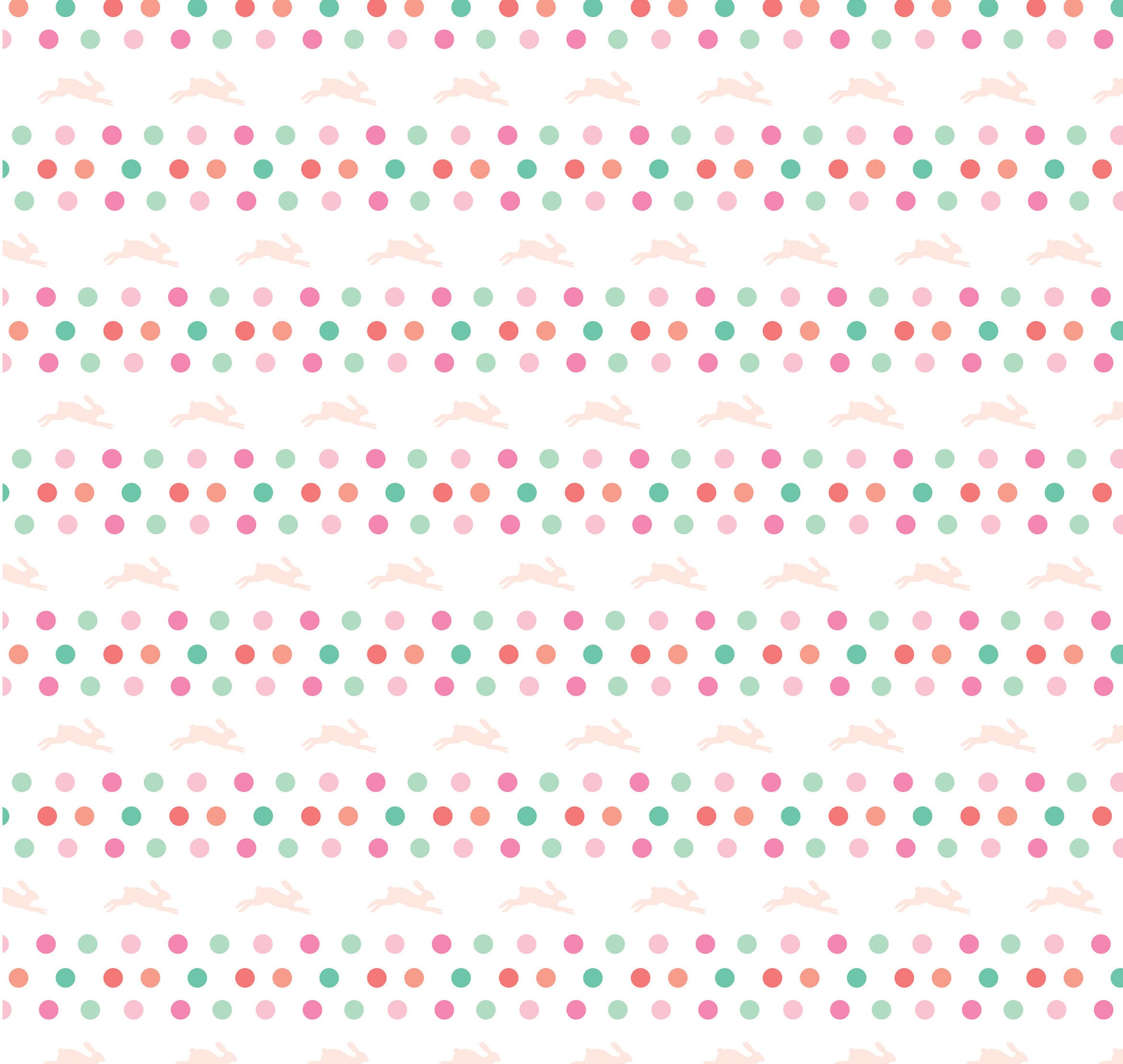 EASTER BUNNIES Digital Paper Buy 2 Get 1 Free Free | Etsy