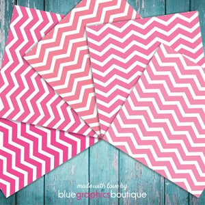 PINK CHEVRON Digital Paper, Buy 2 Get 1 Free, Free Commercial Use for ...