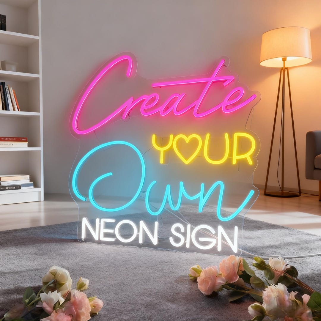 Custom LED Neon Sign: Personalized Wedding, Business, or Birthday Decor ...