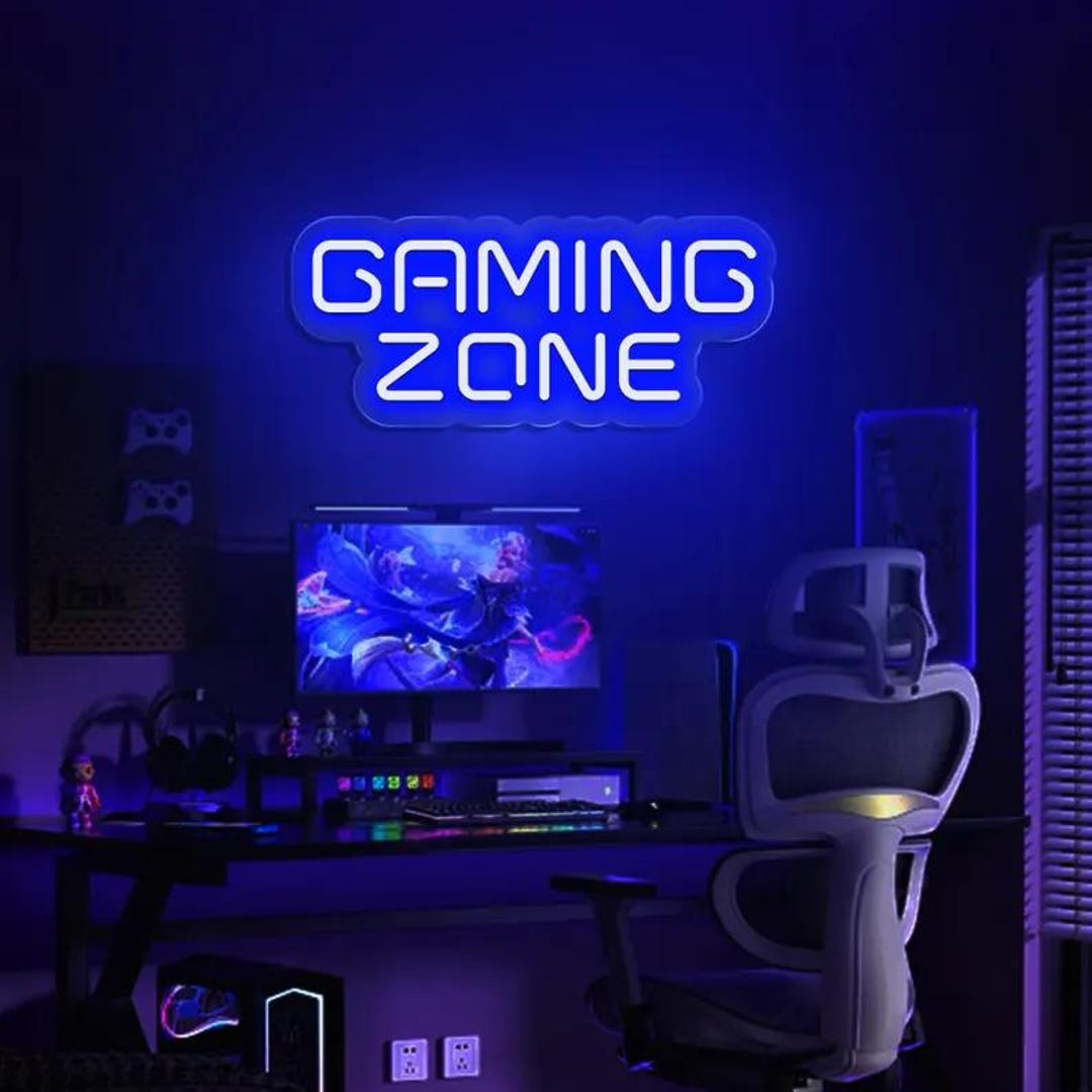 Gamer Tag Neon Sign Custom,custom Game Logo,twitch Neon Sign,streaming ...