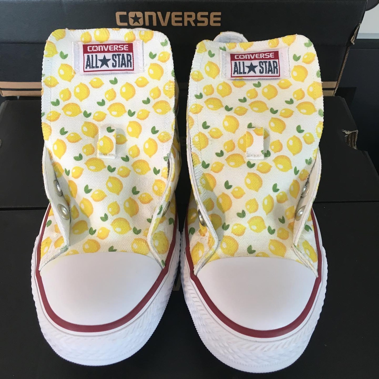 Lemon Low Tops Fashion Shoes Custom Converse Vintage Fruits - Etsy UK