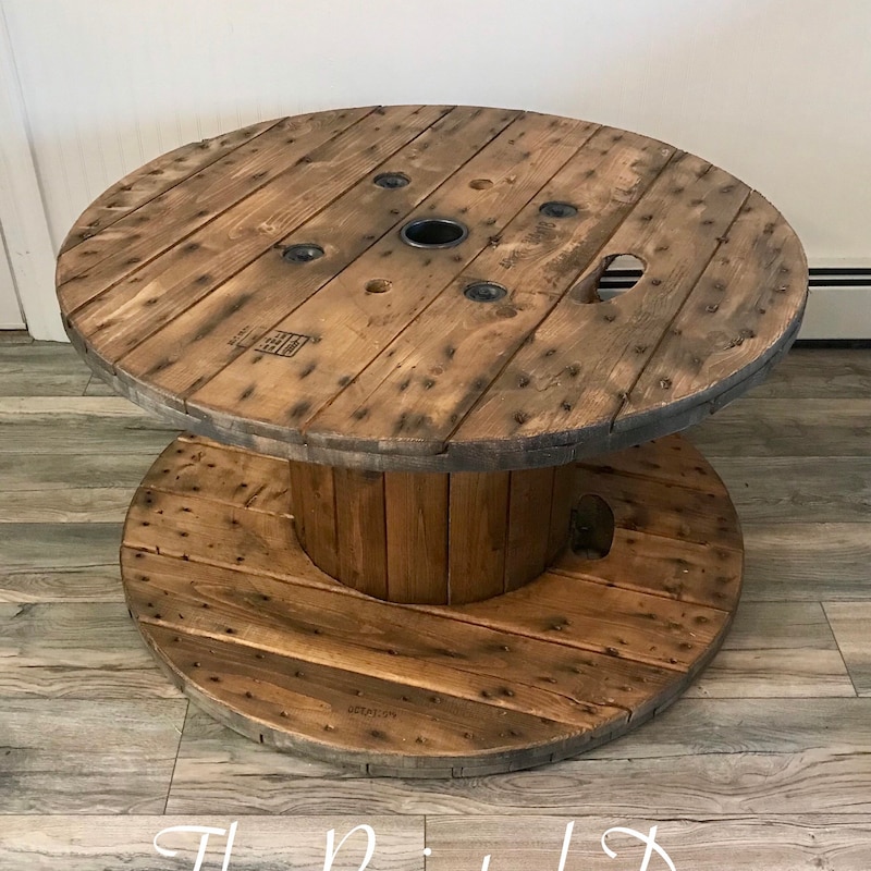Spool Side Table - Etsy