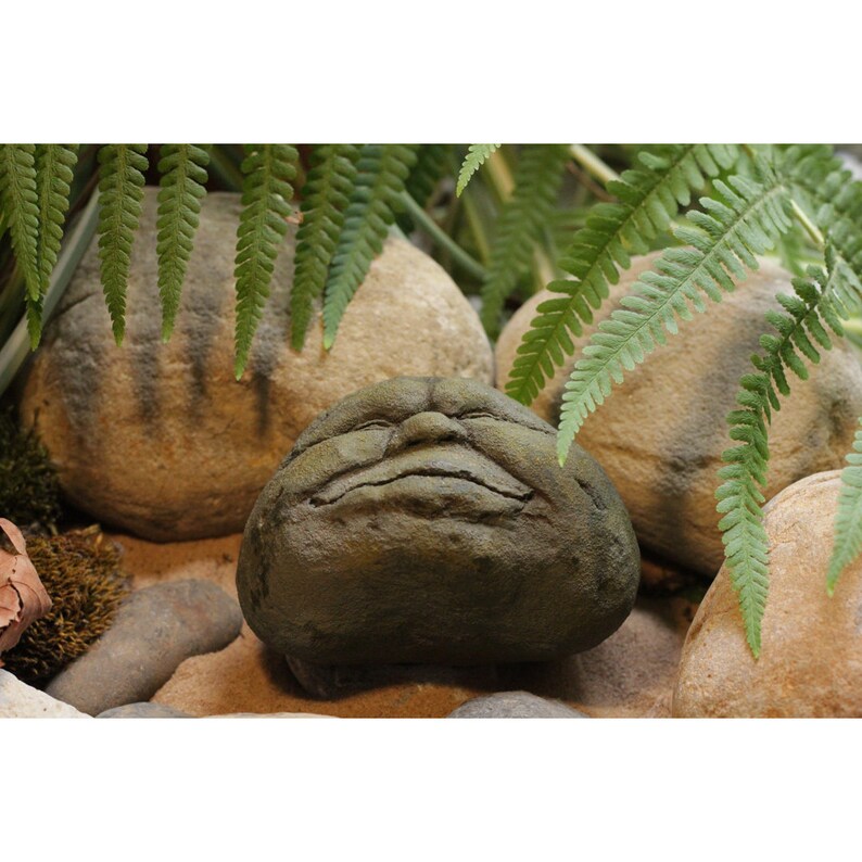 Snoozing Stones droopy Outdoor Stone Effect Sleeping | Etsy