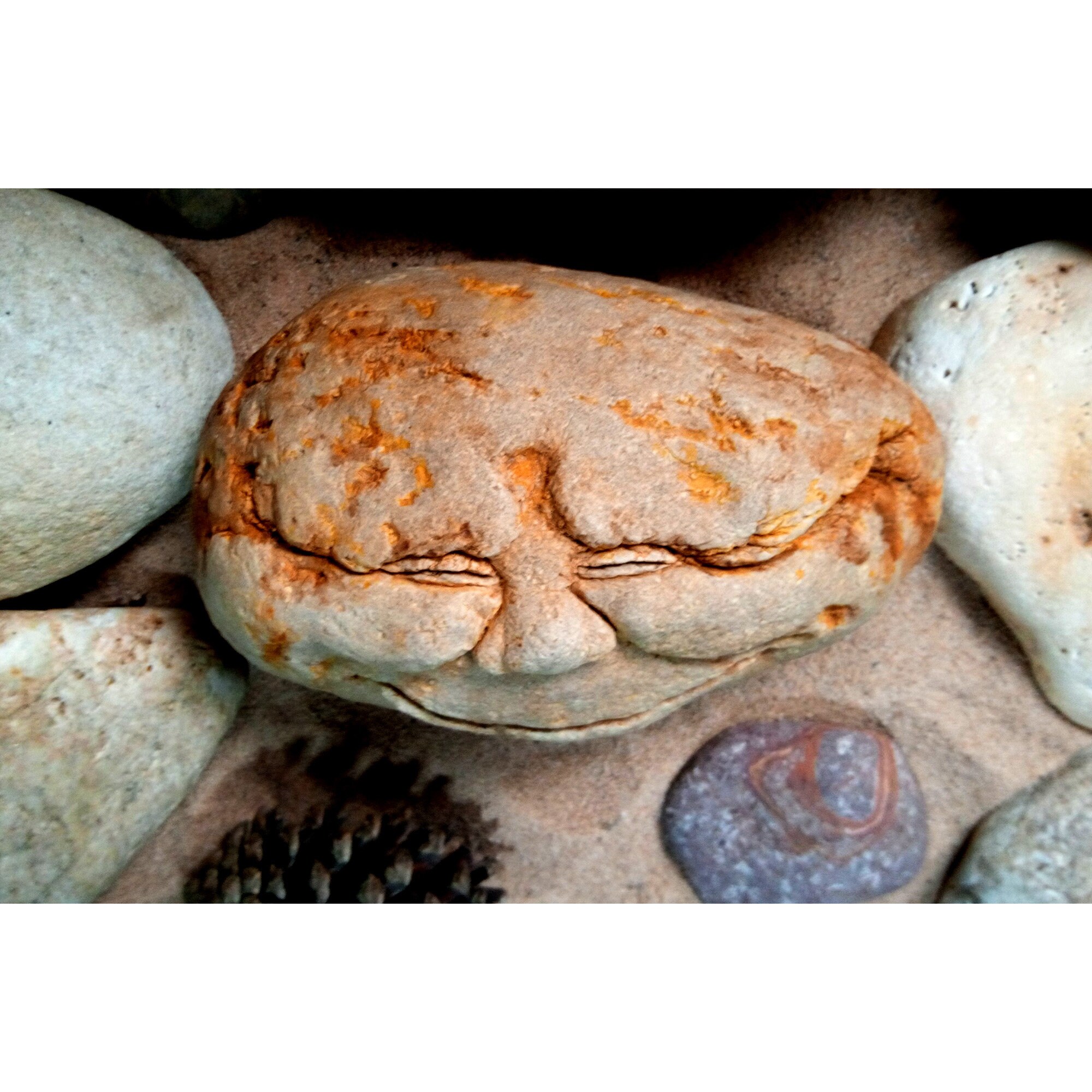 Snoozing Stones - ‘horis’ Outdoor Stone Effect Sleeping Character ...