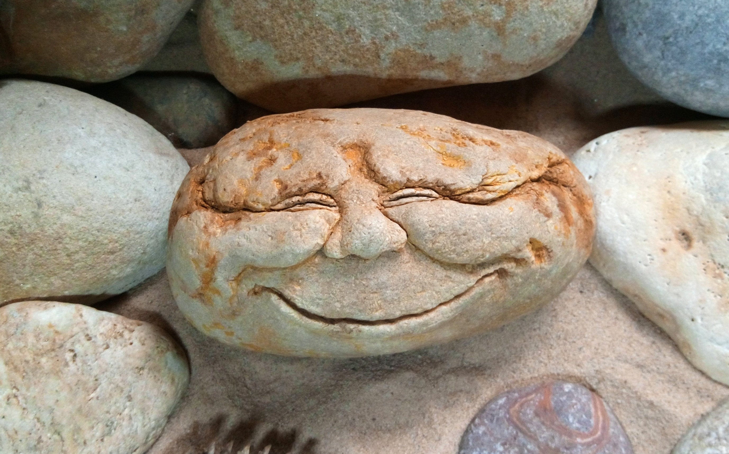 Snoozing Stones - ‘horis’ Outdoor Stone Effect Sleeping Character ...