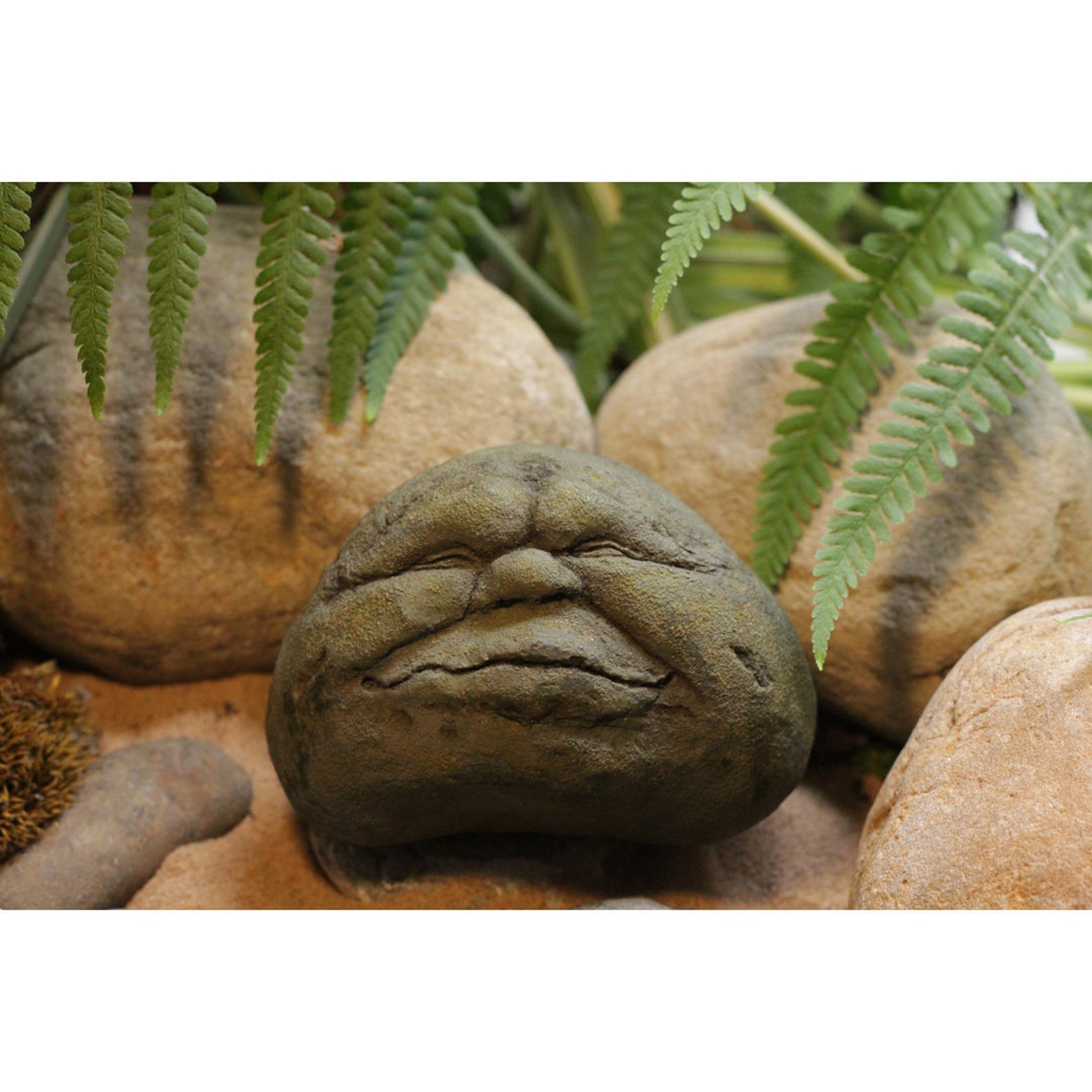 Snoozing Stones droopy Outdoor Stone Effect Sleeping | Etsy