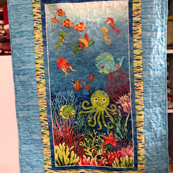 Fish Baby Quilt - Etsy