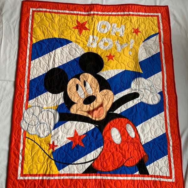 Mickey Mouse Baby Quilts - Etsy