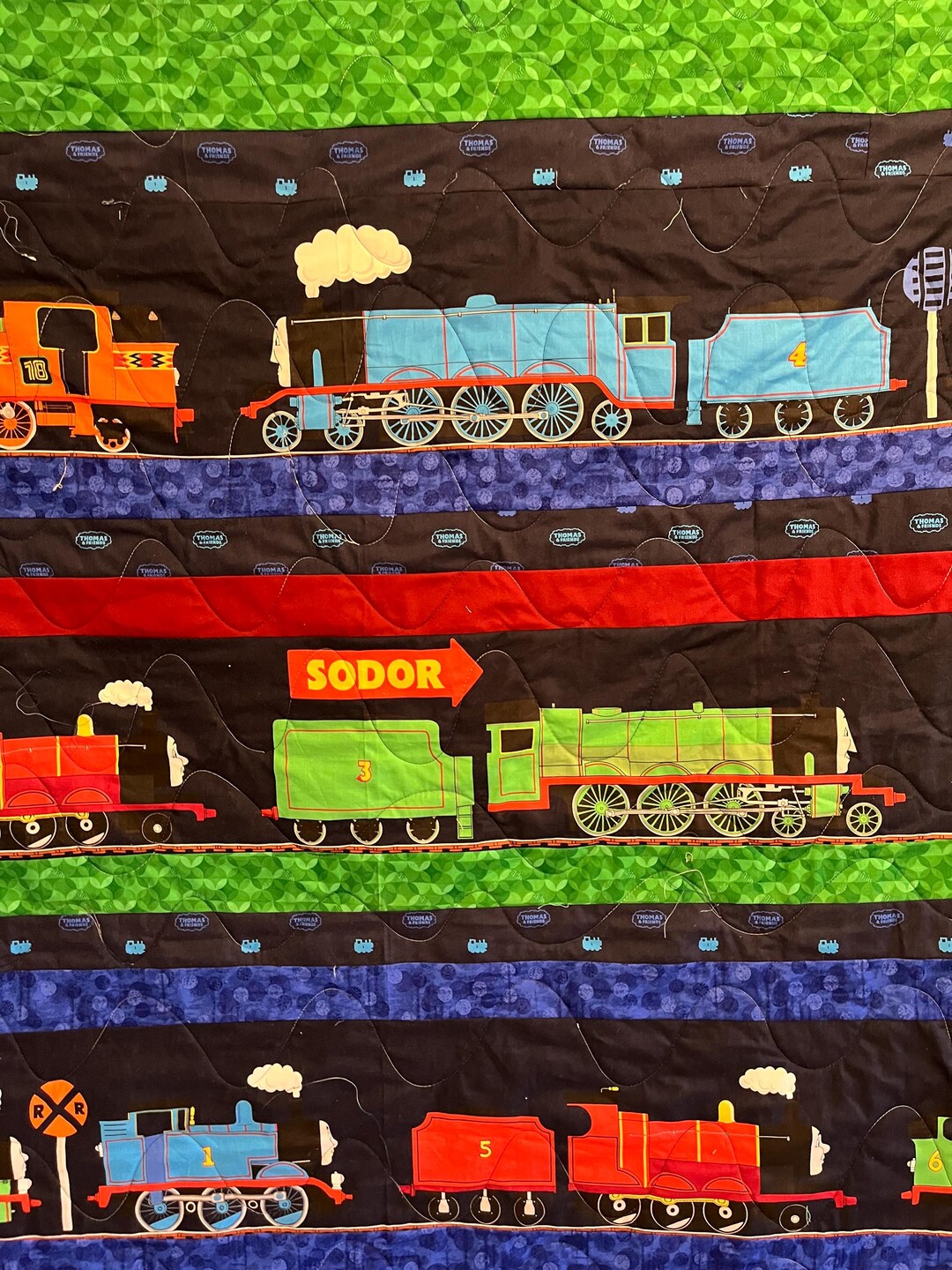 Thomas the Train Quilt - Etsy