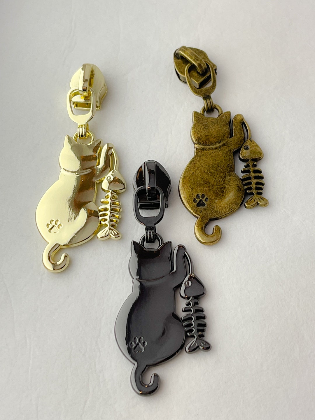 Cat | Nylon Zipper Pulls | Size #5 | Pack of 5 - Etsy