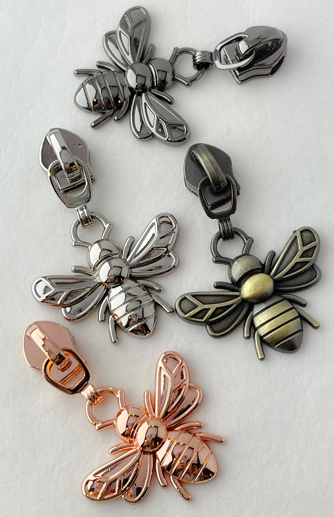 Bee | Nylon Zipper Pulls | Size #5 | Pack of 5 - Etsy