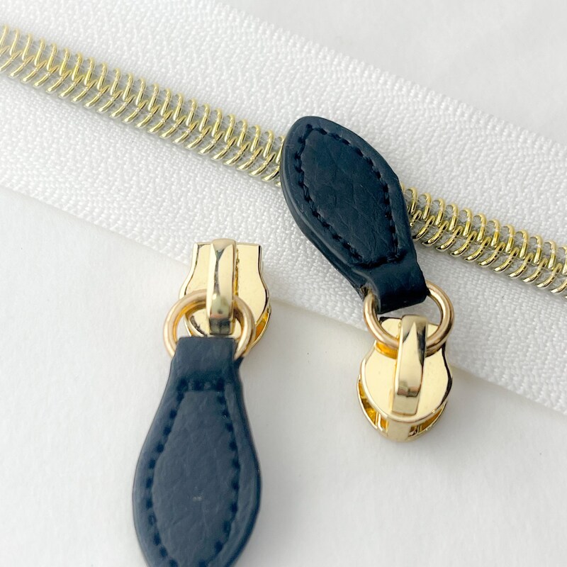 Leather Zipper Pull - Etsy