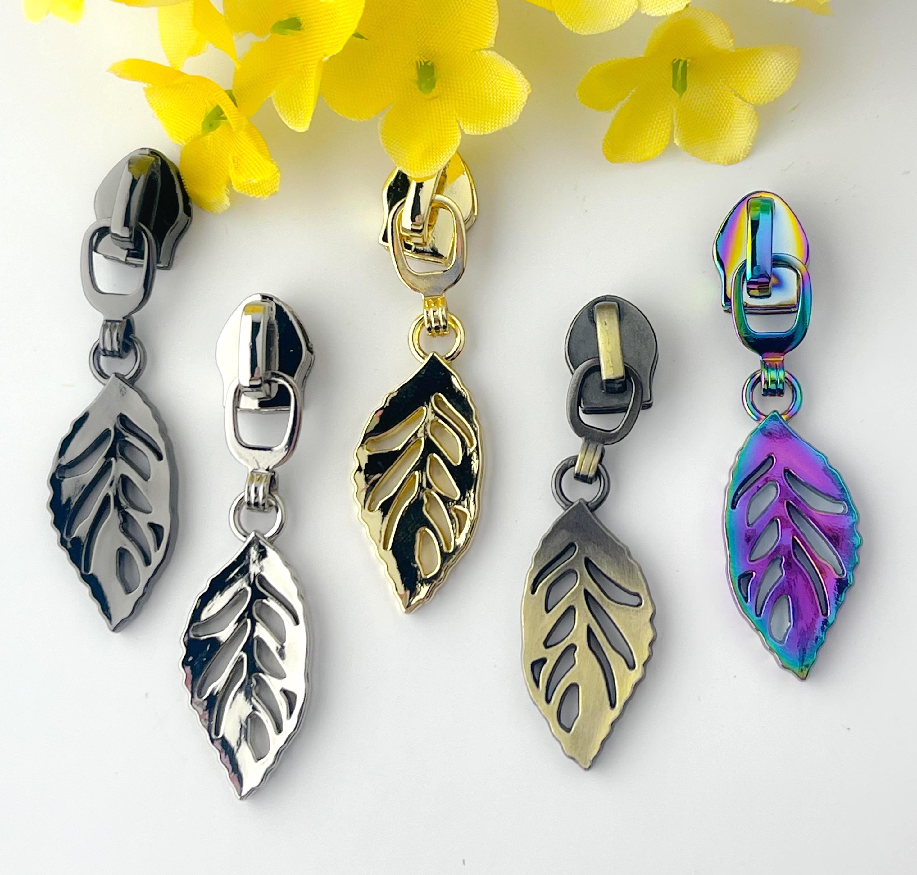 Leaf | Nylon Zipper Pulls | Size #5 | Pack of 5 - Etsy