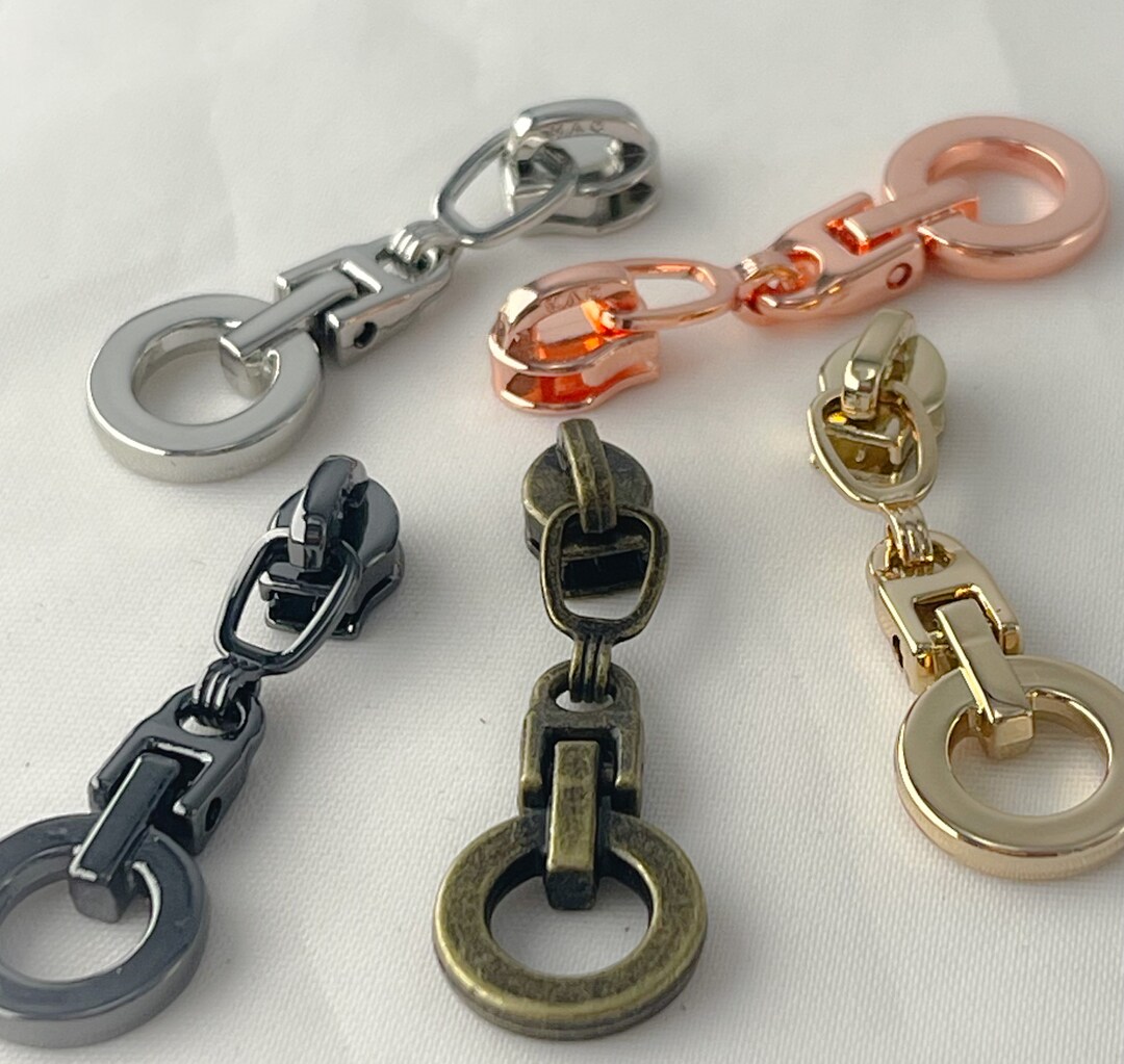 Size #3 Circle Zipper Pulls for Nylon Coil Zippers (pack of 5) - Etsy