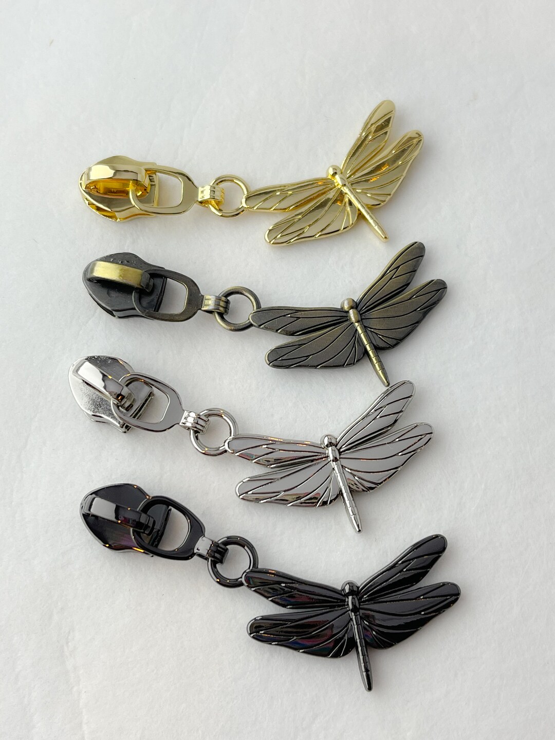 Dragonfly | Nylon Zipper Pulls | Size #5 | Pack of 5 - Etsy