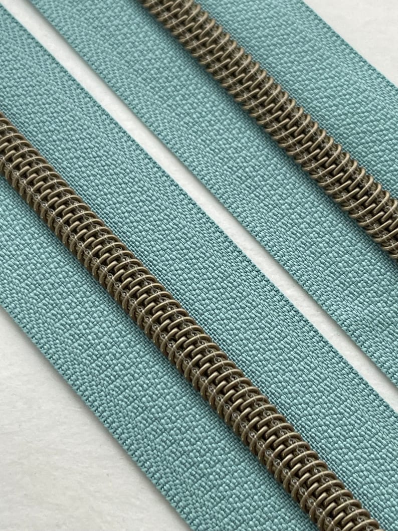 Bermuda Zipper Tape With Antique Bronze Nylon Coil | Size #5 | Zipper ...