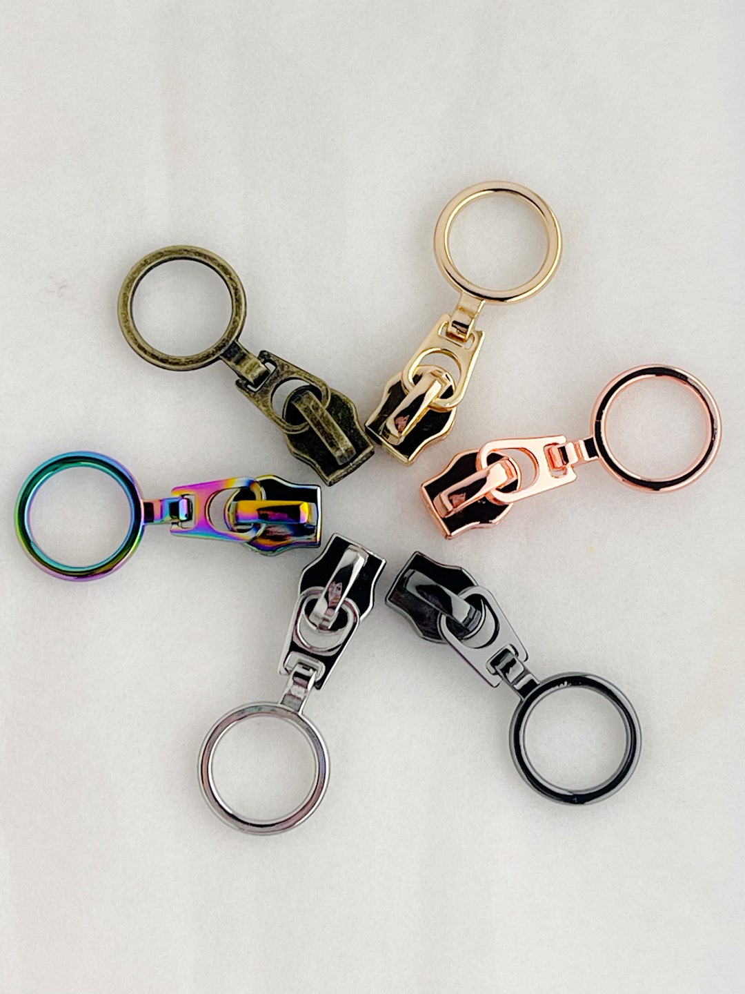 Ring | Nylon Zipper Pulls | Size #5 | Pack of 5 - Etsy