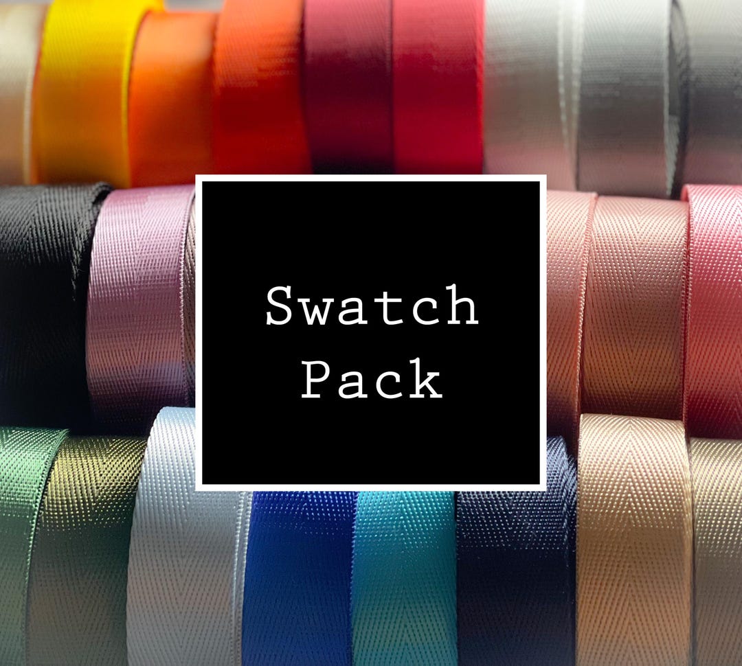 Nylon Webbing Swatch Pack All 35 Colors 3 Samples - Etsy