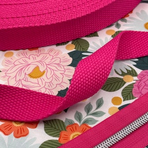 1" (25mm) Cotton Poly Webbing by the Yard - Etsy