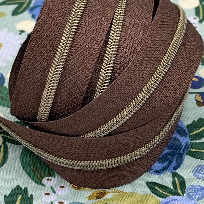 Brown Wide Zipper - Etsy