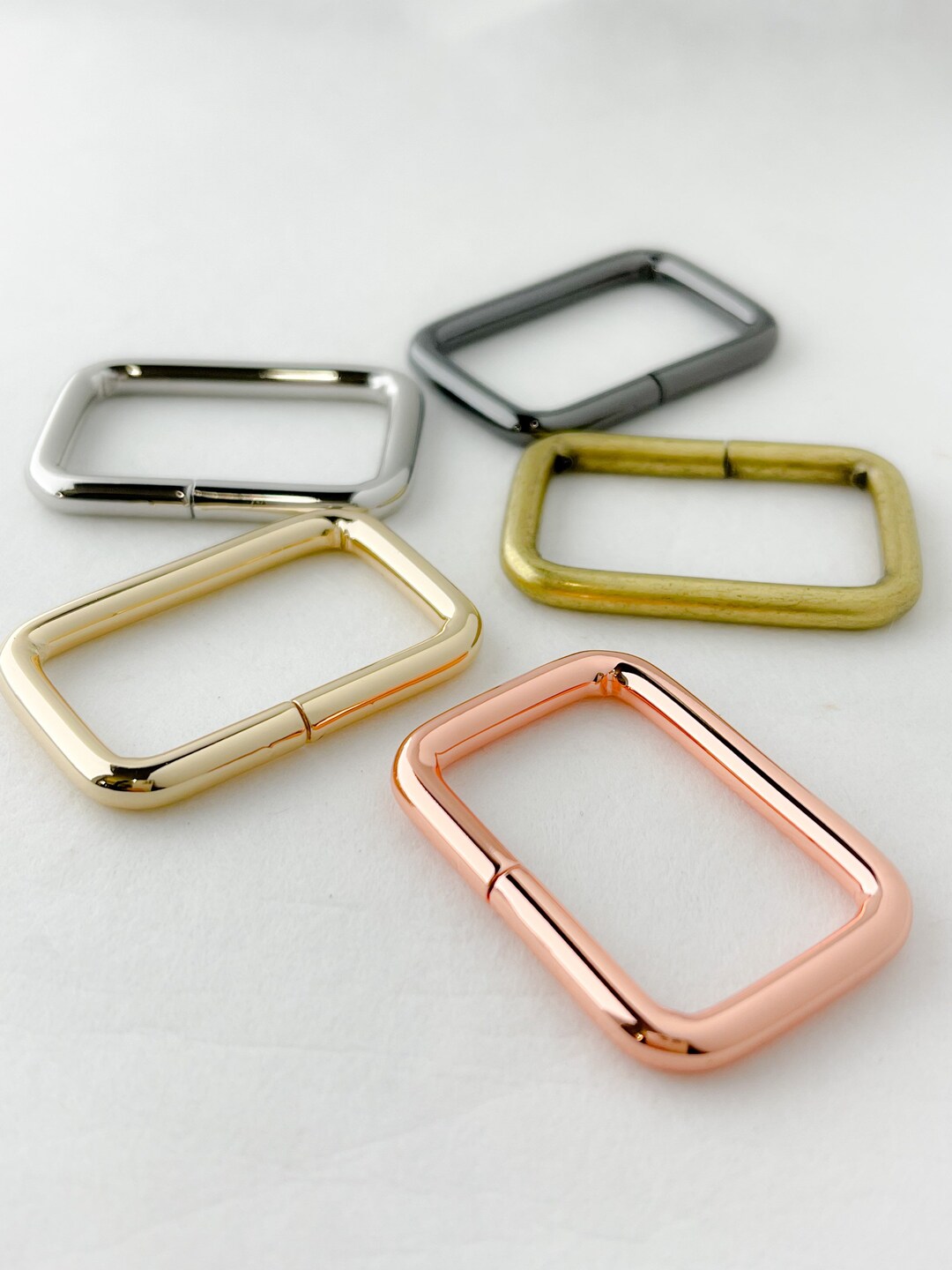 1 1/4 Rectangle Rings, Square Rings 4 Pack - Etsy