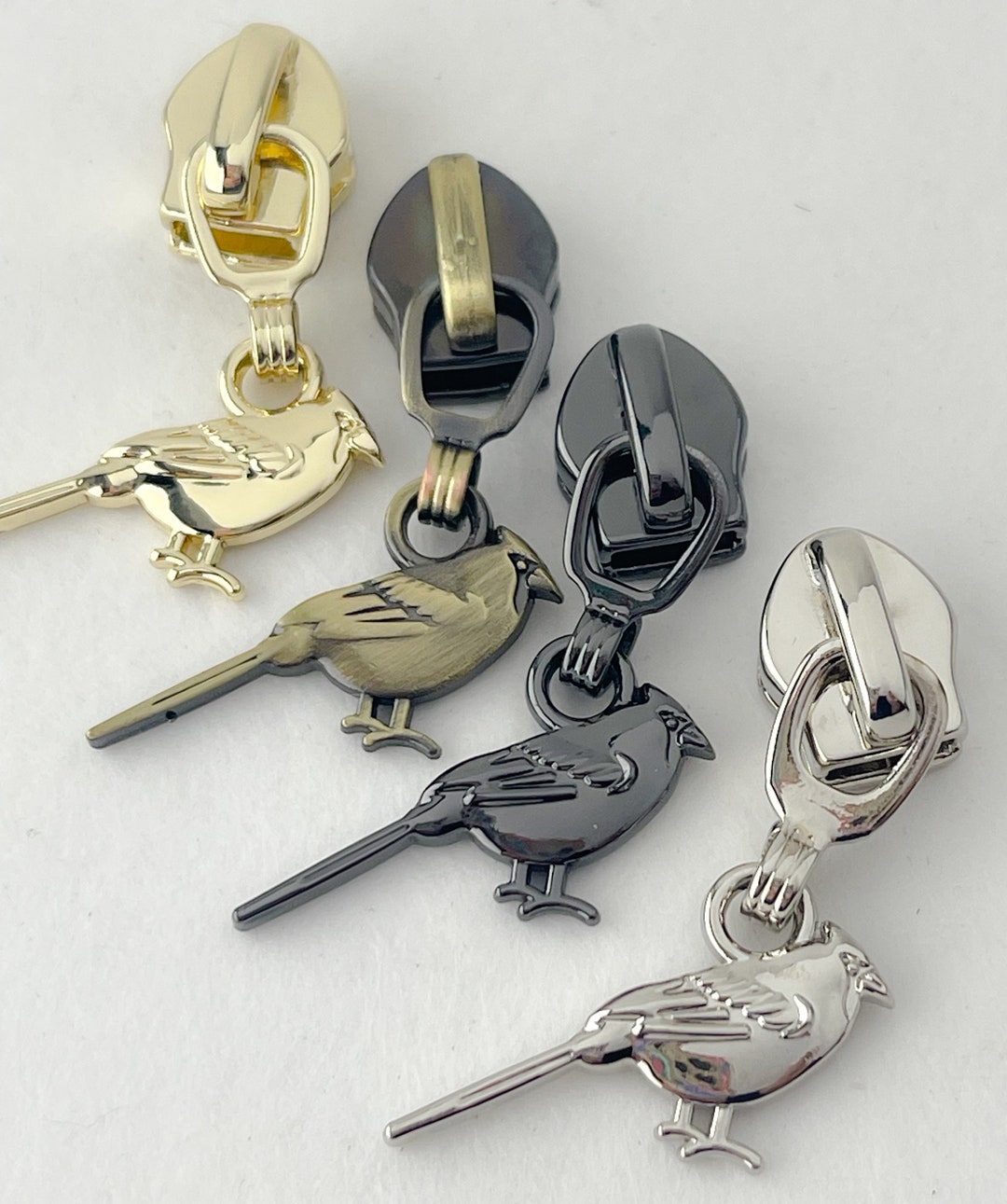 Bird | Nylon Zipper Pulls | Size #5 | Pack of 5 - Etsy