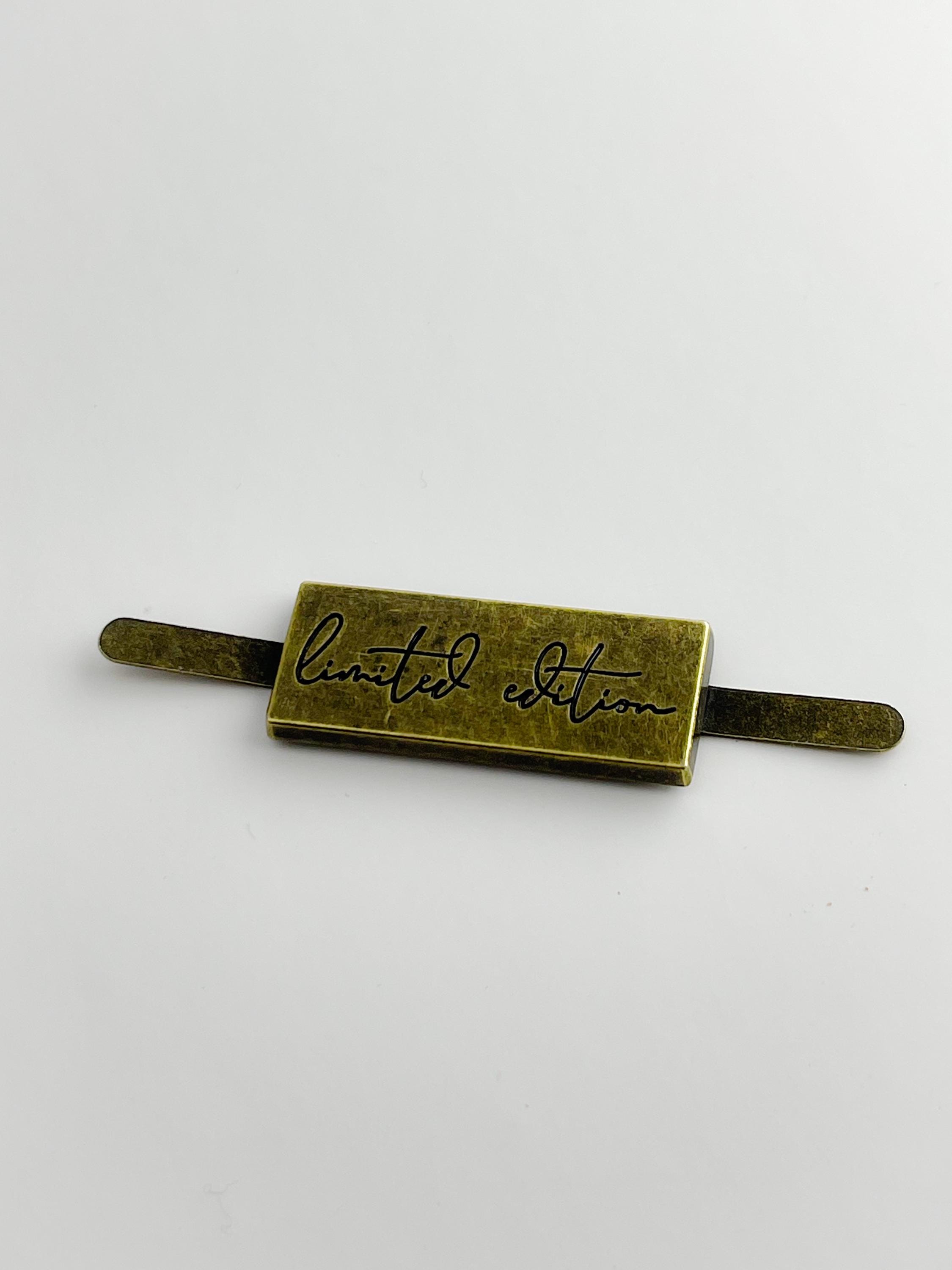 Small "limited Edition" Metal Nameplates | Pack of 5 - Etsy