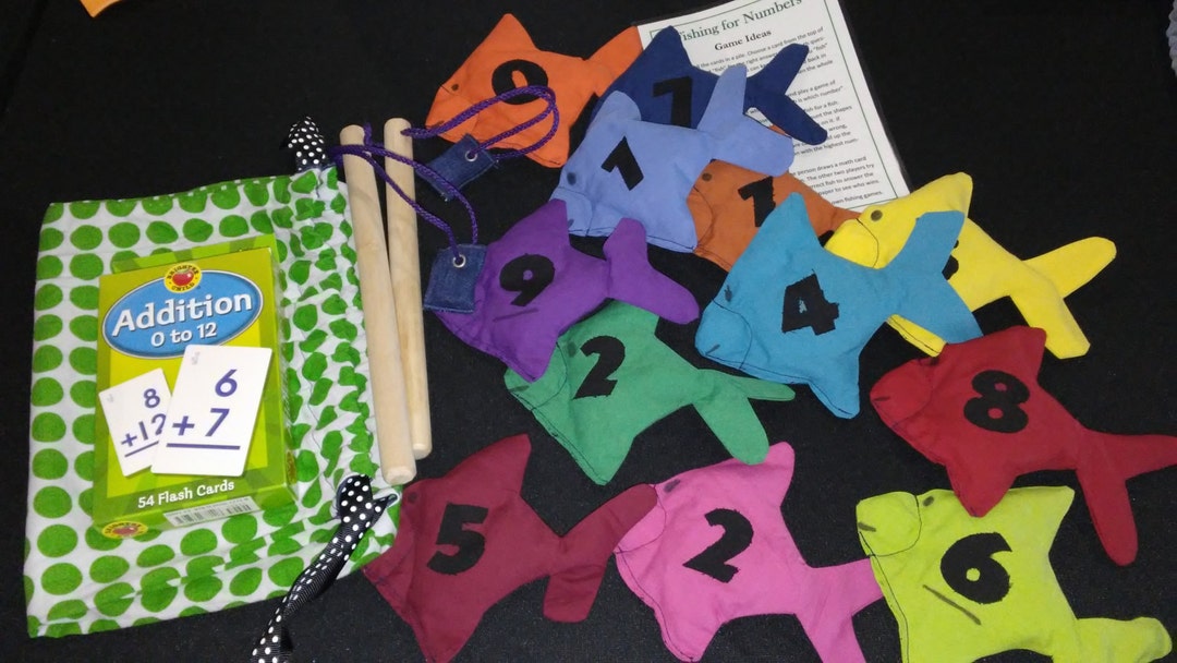 Fishing for Numbers, A Tactile/kinesthetic Math Game - Etsy