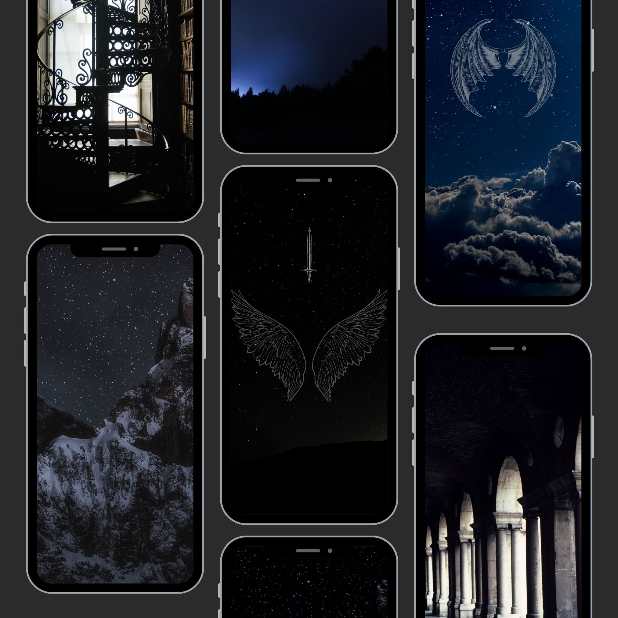 ACOTAR Merch Rhysand Night Court Phone and Desktop Wallpaper Set of 30 ...