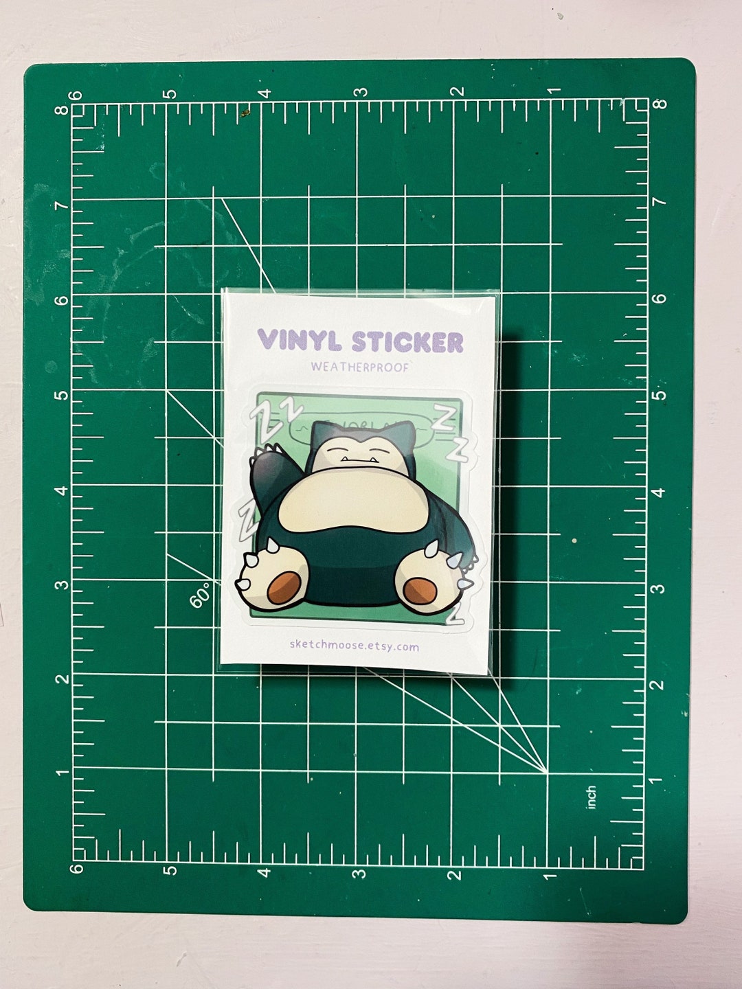 Snorlax Sticker | Poke | Weather Proof | Glossy Laminate | Kawaii Art ...