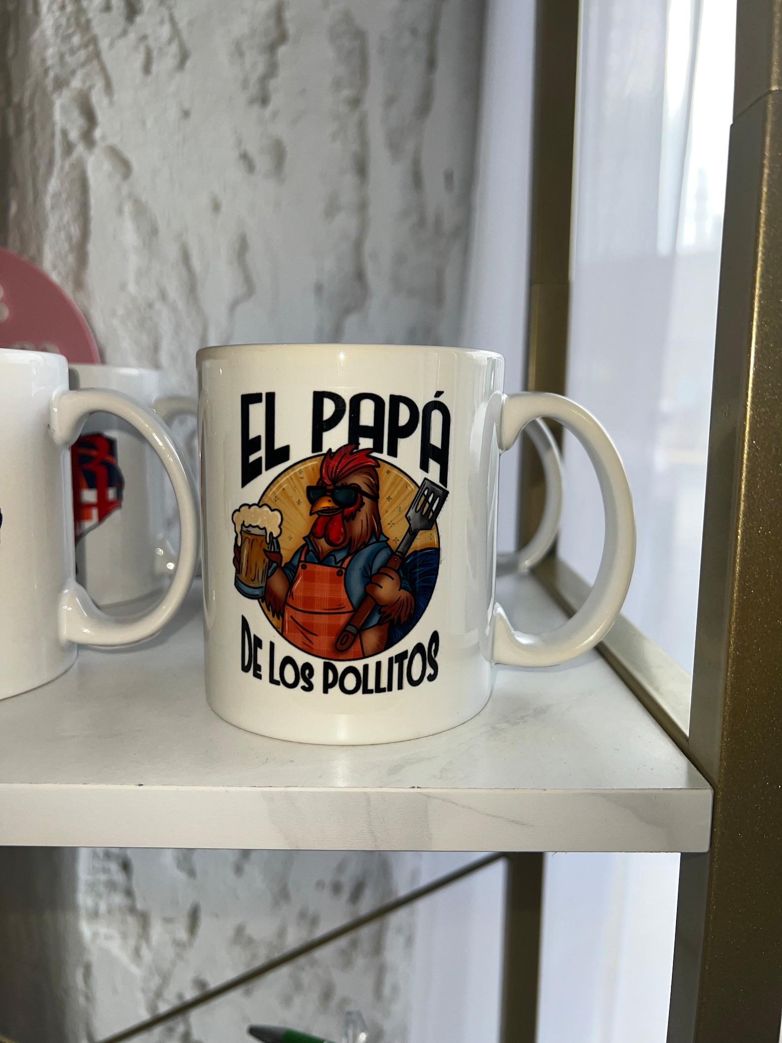 Gallo Rooster Coffee Mug, El Papa De Los Pollitos Mug, Gift for Dad ...