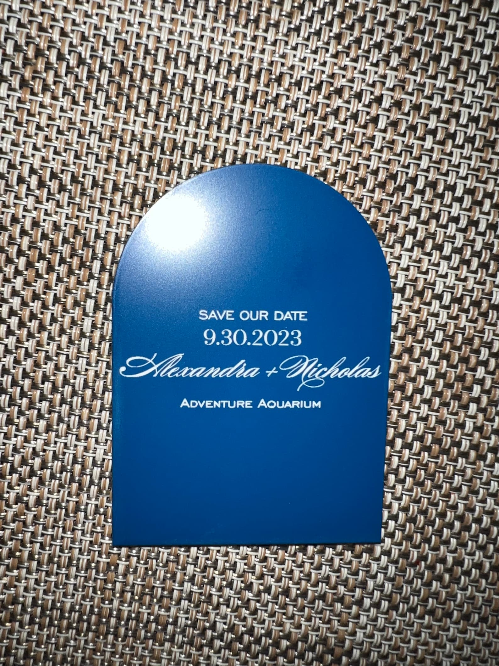 Boho Save the Date Mirror Acrylic Magnets Custom Personalized / Arch ...