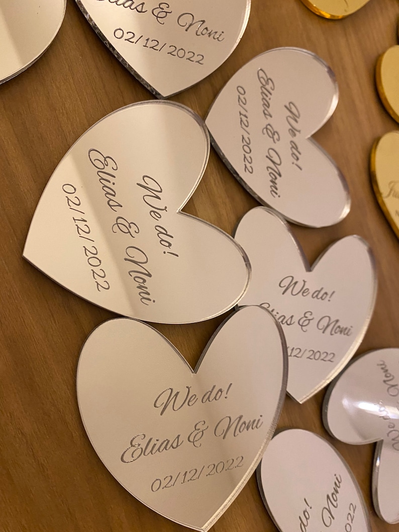 Save the Date Acrylic Magnets Custom Personalized / 3 Lines - Etsy