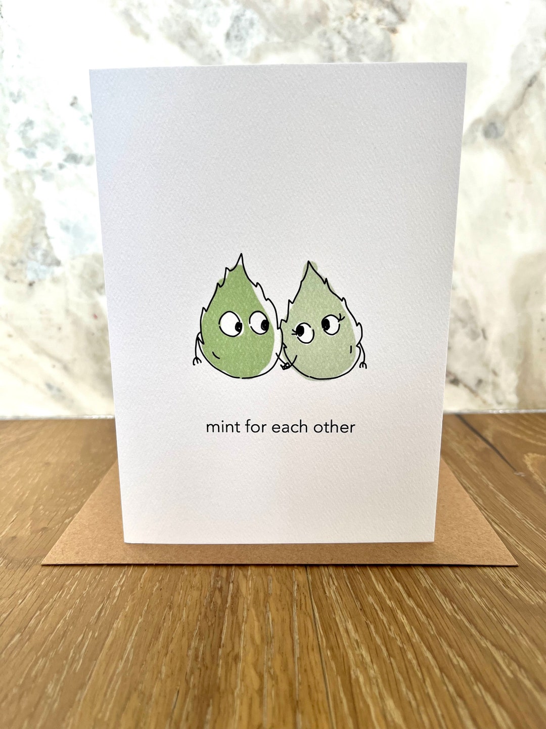 Mint for Each Other - Greeting Card Cute Funny Wordplay Anniversary ...