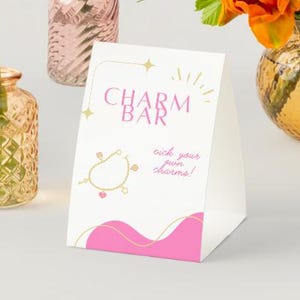Charm Bar Party Sign & Form Custom Digital File - Etsy