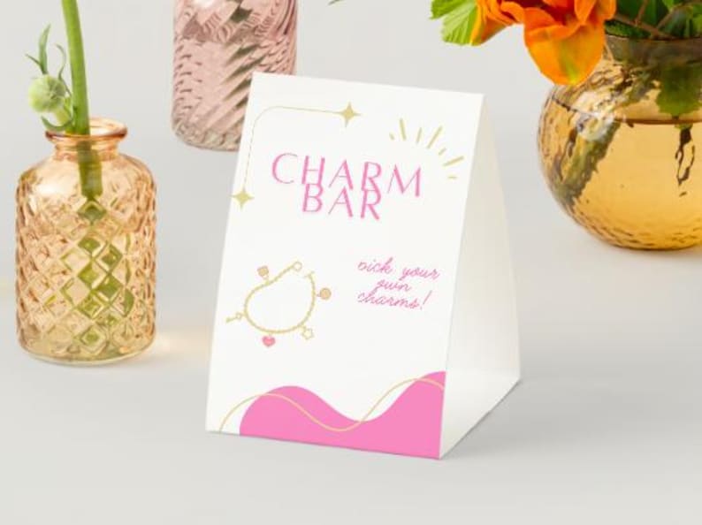 Charm Bar Party Sign & Form - Etsy