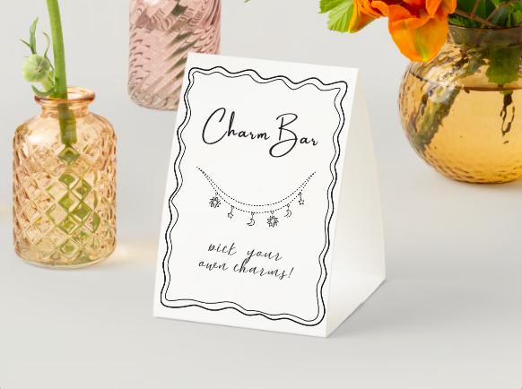 Charm Bar Party Sign & Form Digital File - Etsy