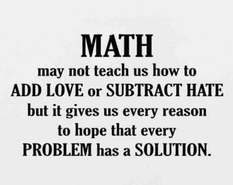 Mathematics Wall Decal Math Classroom Wall Decor Sign Education Poster ...