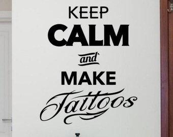 Keep Calm Tattoo - Etsy