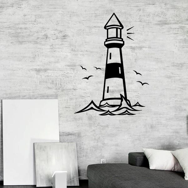 Lighthouse Decal - Etsy