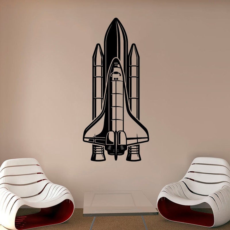 Rocket Wall Decal - Etsy UK