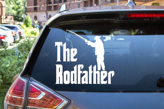 The Rodfather Wall Decal Vinyl Sticker Fishing Sign Car Window - Etsy