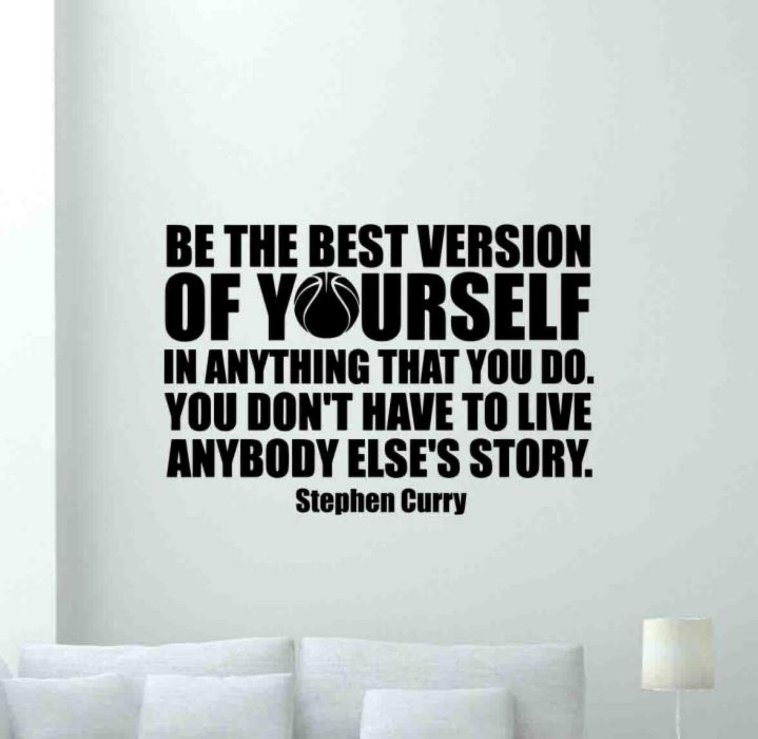 Sé la mejor versión de ti mismo calcomanía de pared Stephen - Etsy España